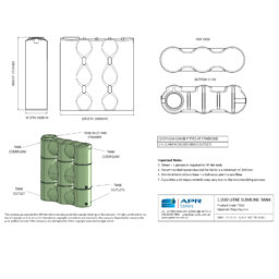 1000 Litre Slimline Tank - APR Tanks - Water Tanks | Rainwater Tanks ...