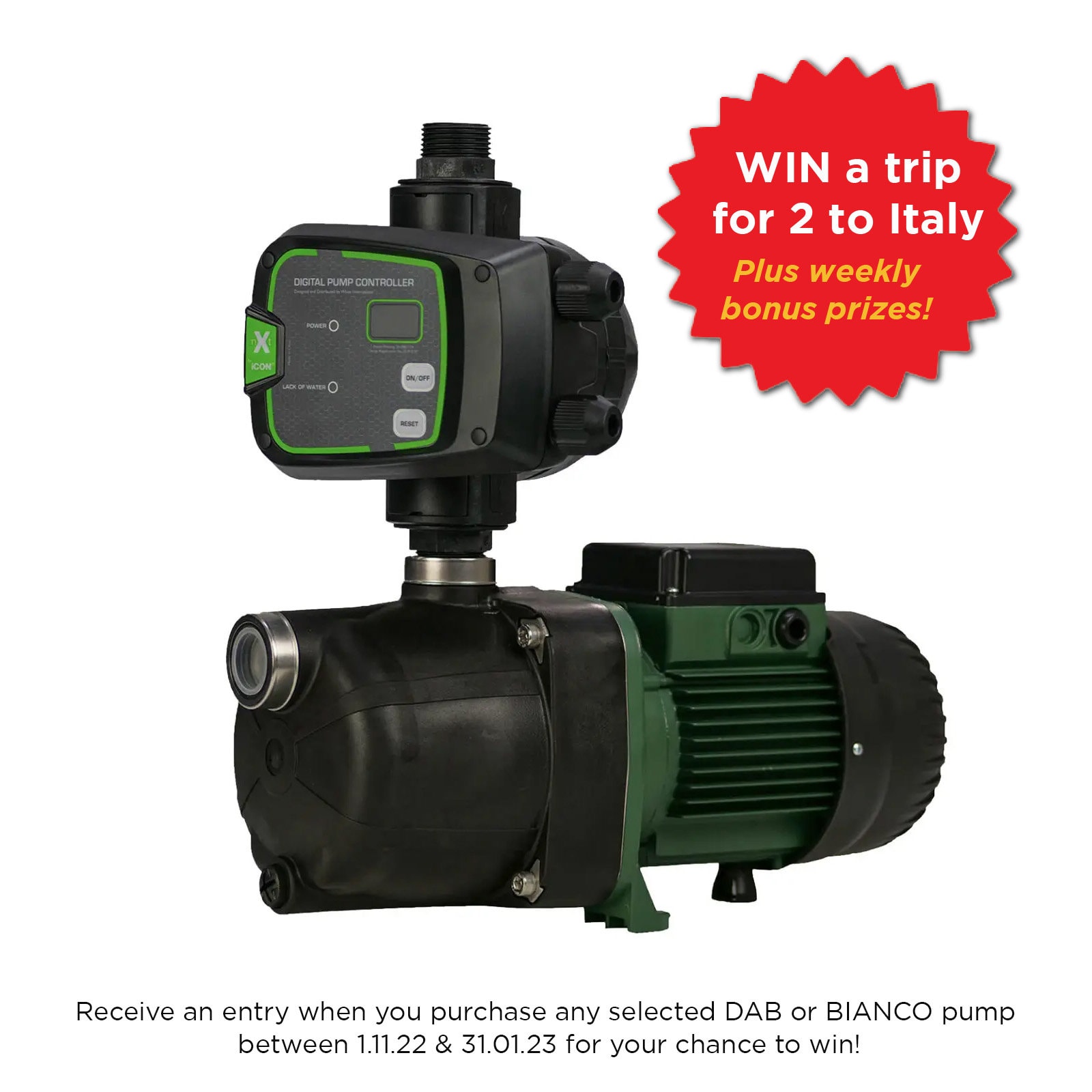 DAB JETCOM82NXT House & Garden Pump - APR Tanks - Water Tanks ...