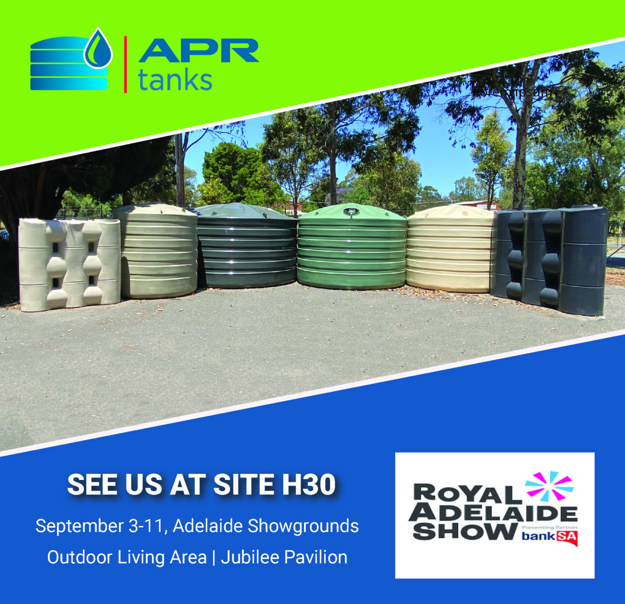 See you at the Royal Adelaide Show in September! - APR Tanks - Water ...