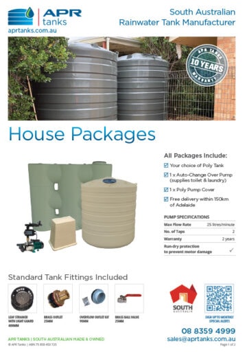 Brochures - APR Tanks - Water Tanks | Rainwater Tanks Adelaide