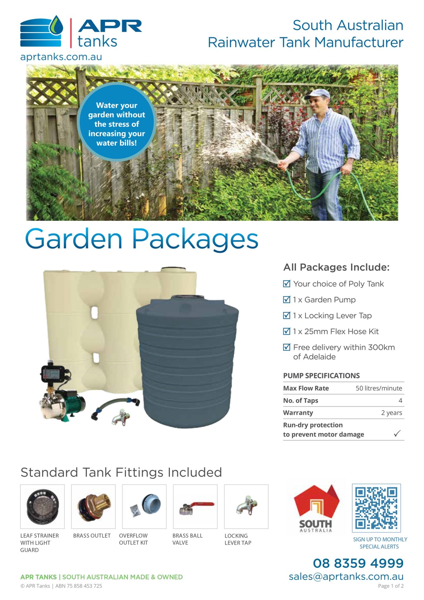 Brochures - APR Tanks - Water Tanks | Rainwater Tanks Adelaide